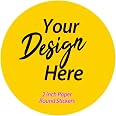 Amazon.com : 300 pcs Premium Custom Stickers Paper 2 inch Round ...