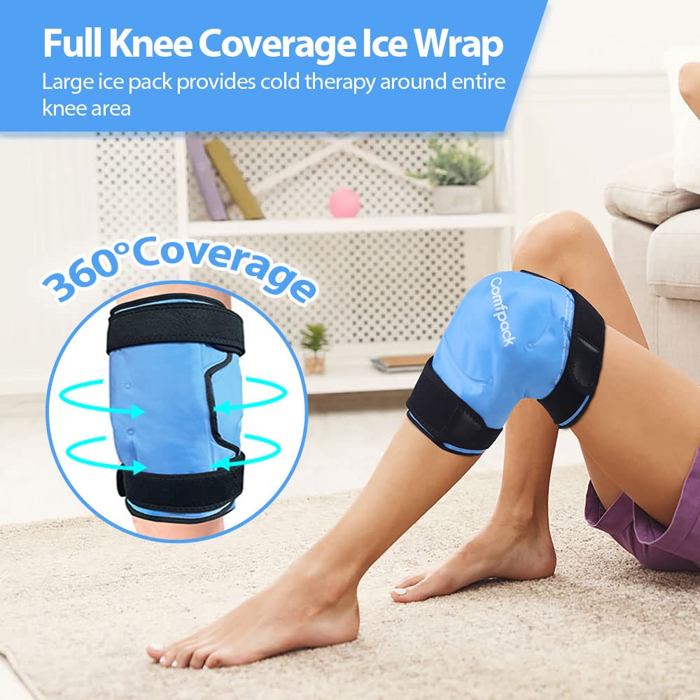 Mua Large Ice Pack for Knee Pain Relief, 19" x 10" Knee Ice Pack Wrap ...