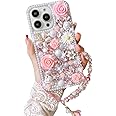 Amazon.com: AuroiCCY for iPhone 16 Pro Max Case,Cute Bling Glitter Sparkle Stunning Stones ...