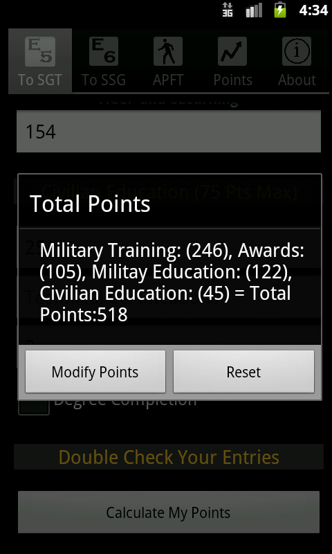 Army Promotion Point Calculator, 2013 ed.:Amazon.de:Appstore for Android