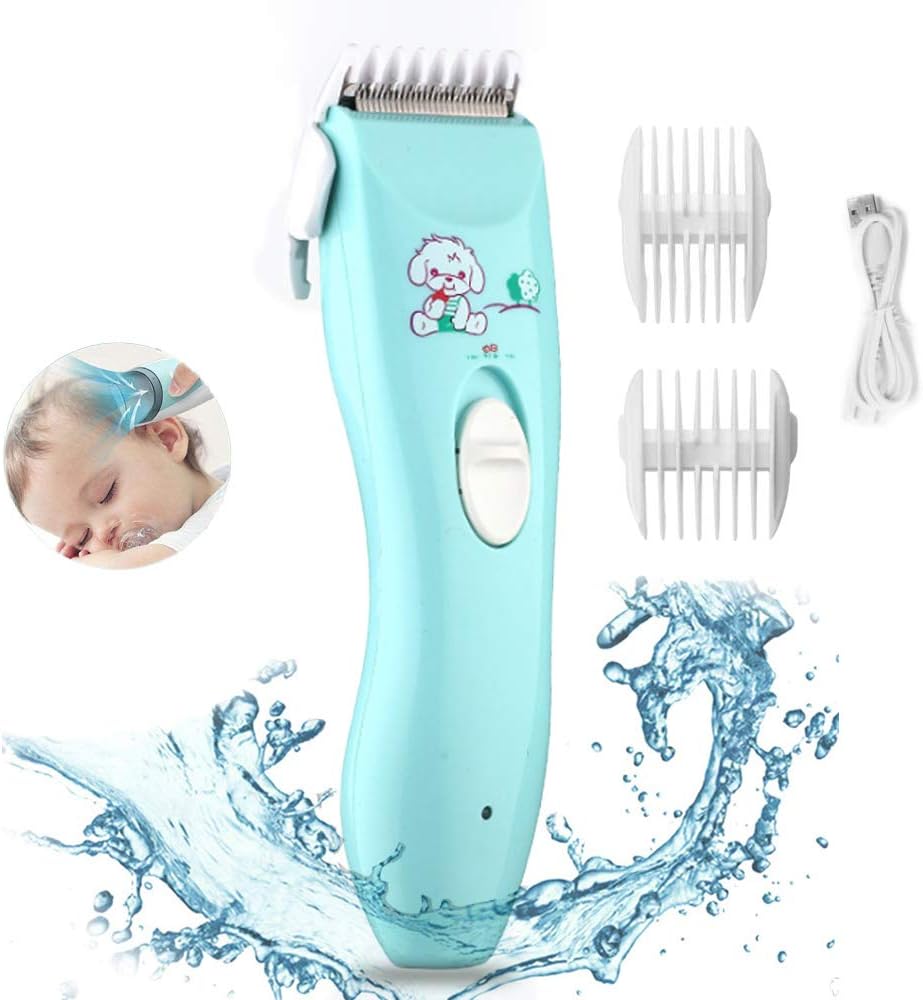 Meijubol Baby Hair Clippers Silent Kids Electric Hair Trimmers Ceramic ...