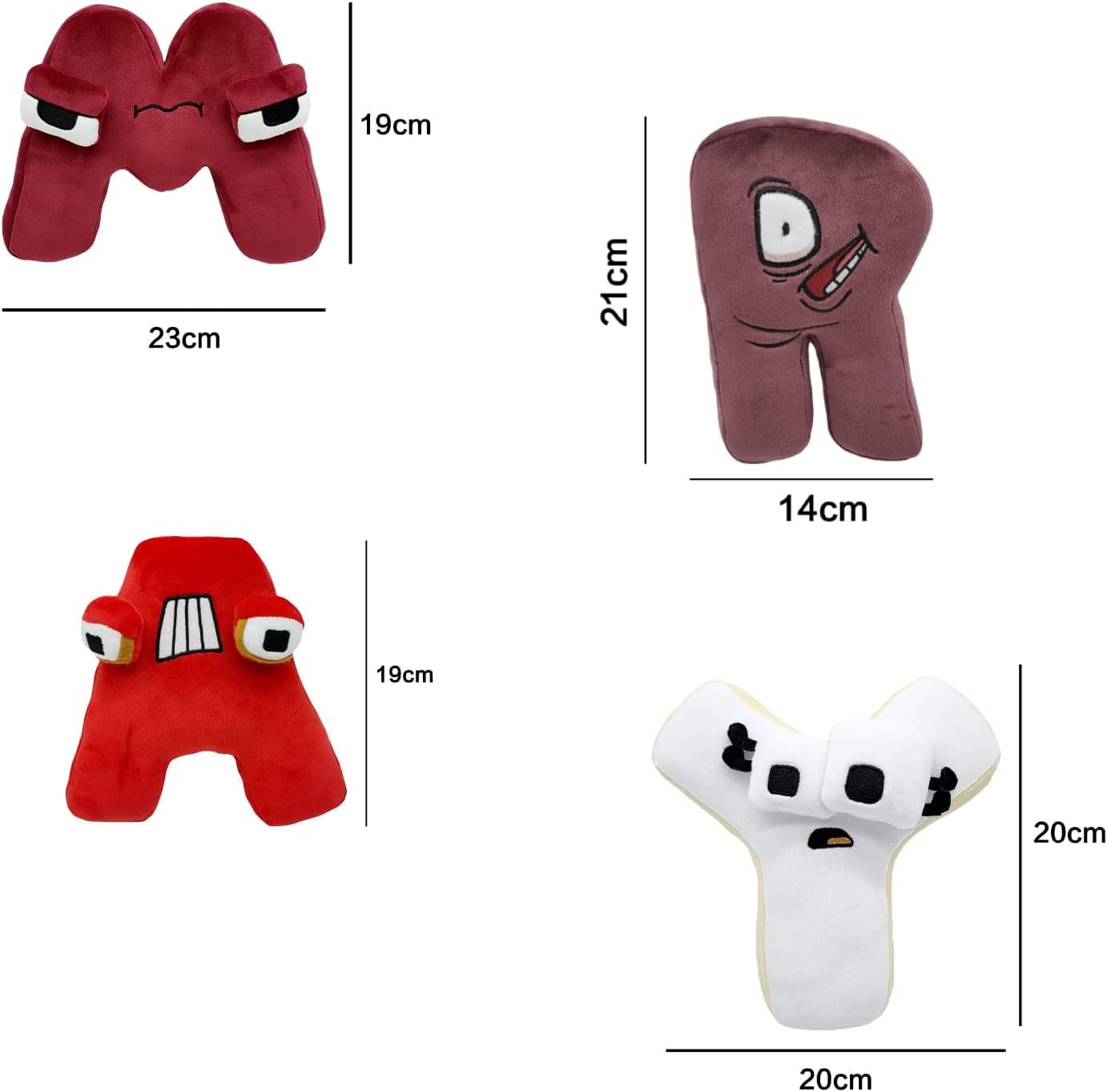 Mua Alphabet Plush,26 Pcs Animal Toys,Fun Stuffed Alphabet Plush Figure ...