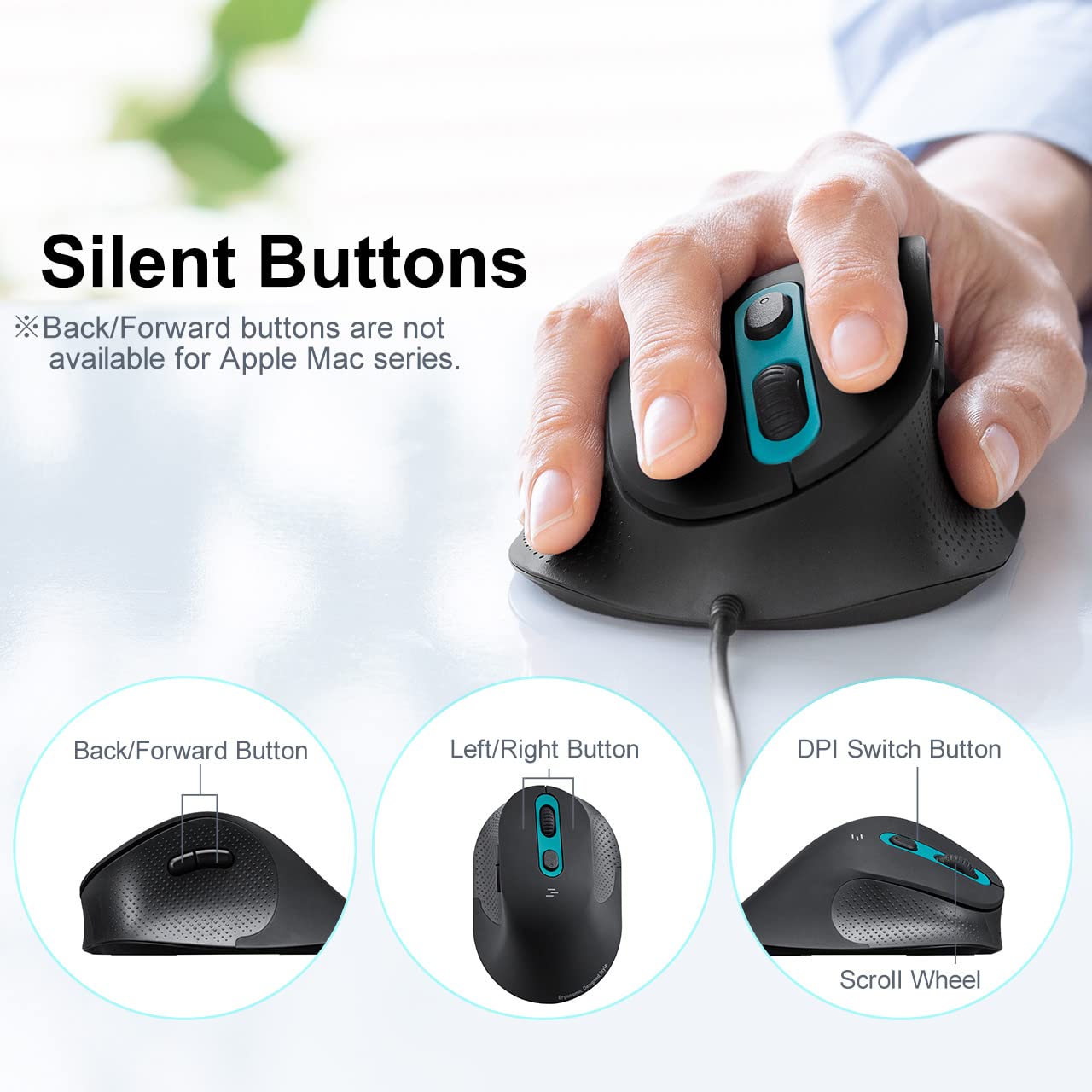 Mua SANWA Bluetooth + 2.4G Wireless Ergonomic Mouse, 3 Devices Vertical ...