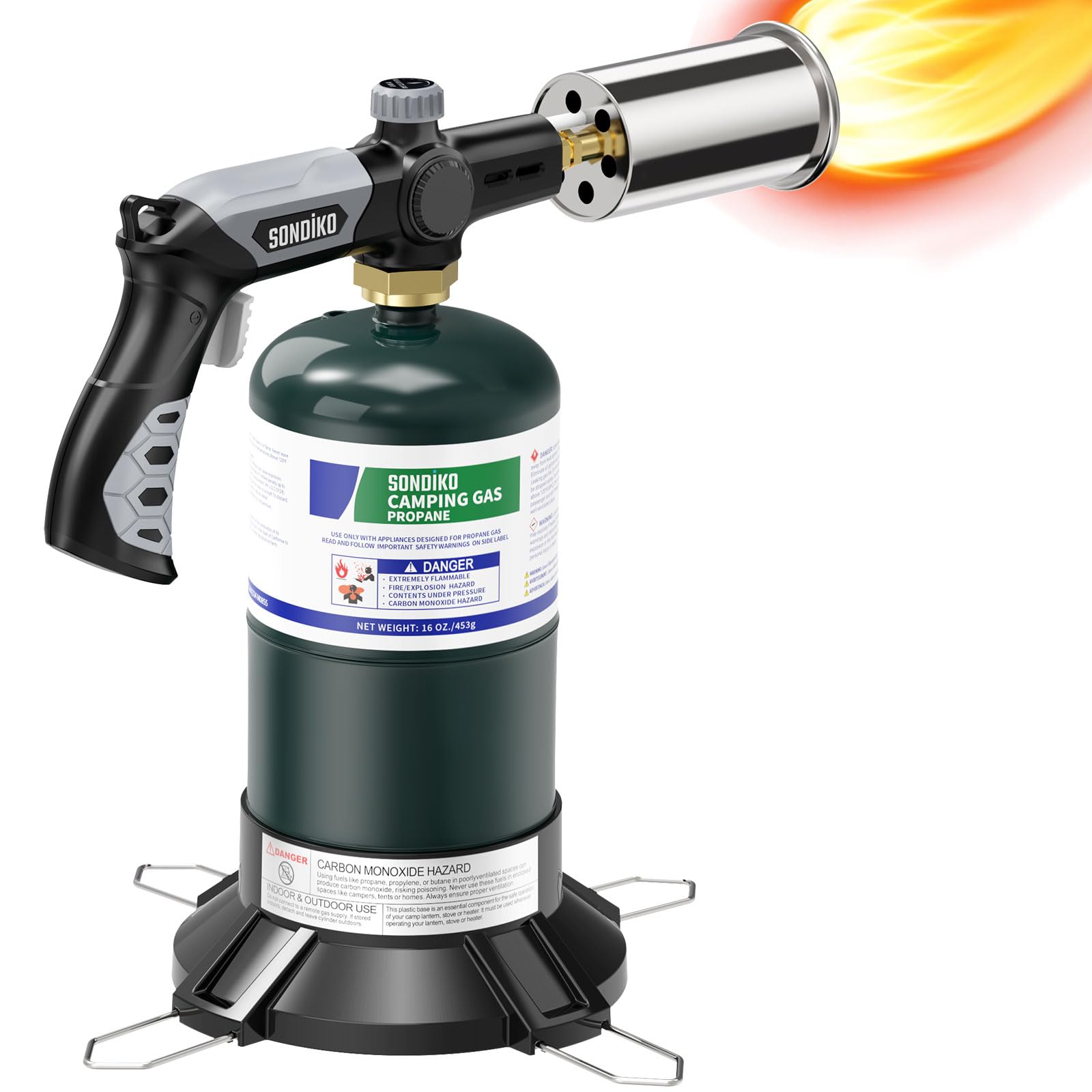 Sondiko Powerful Grill & Cooking Propane Torch L8010 with Gas Cylinder ...