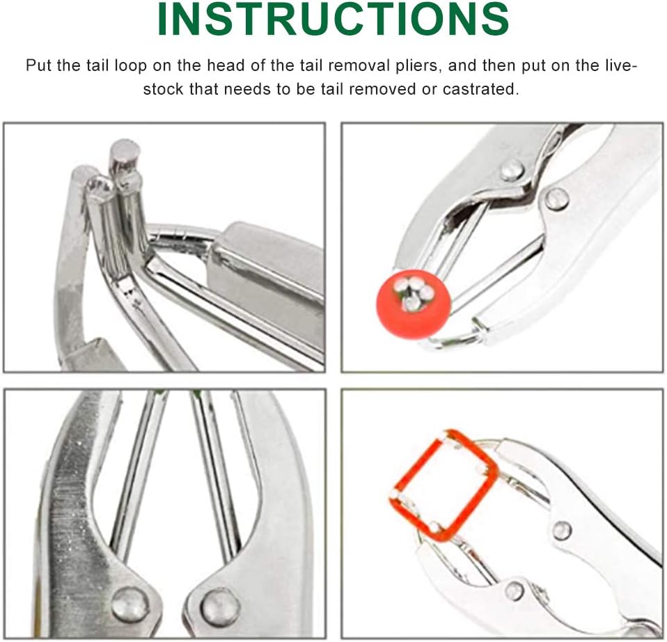 Castration Pliers Metal Castration Banding Tail Forceps Pig Cattle Sheep Goat Castration ...