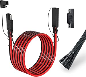 Amazon.com: ELFCULB SAE Extension Cable 14AWG SAE to SAE Quick Disconnect Wire Harness SAE ...