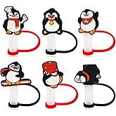 Amazon.com: 6Pcs Pink Preppy Straw Covers Cap Toppers for Stanley Cup ...