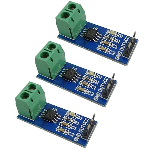 Ferwooh ACS712 20A Range Power Sensor Module Chip ACS712ELC-20A Current ...