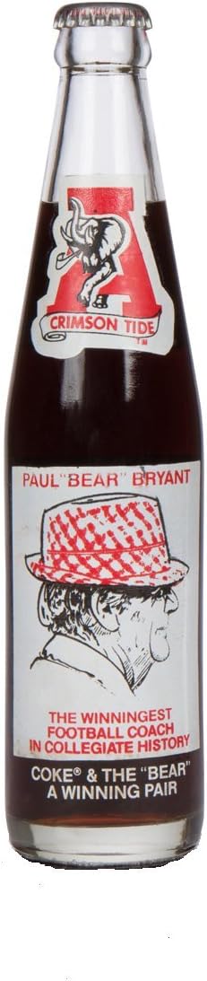 Amazon.com: Paul Bear Bryant (315 Wins) Coke Bottle Collectible by Coca ...
