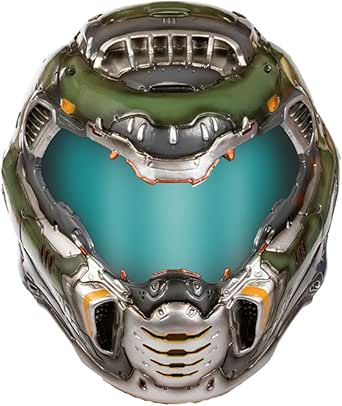 Amazon.com: Doomguy Helmet Deluxe Resin Doom Eternal Full Head Mask for ...