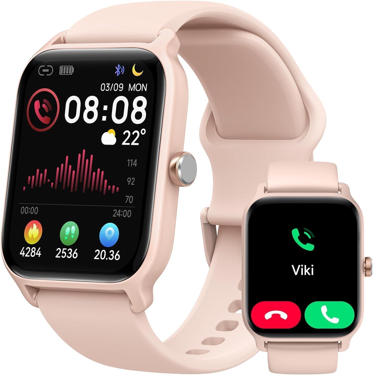 Gydom Smart Watch for Women Android & iPhone, Alexa Built-in, 1.8 ...