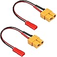 Amazon.com: QIANRENON XT60 Female to JST Male RC LiPo Battery Charging Connector Converter 22AWG ...