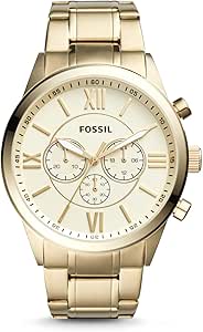 Amazon.com: Fossil Flynn Chronograph Gold-Tone Stainless Steel Watch ...