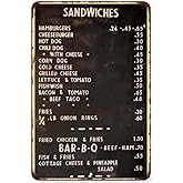 Amazon.com: 1940's Diner Menu Sign Restaurant Decor Diner Signs 50s ...
