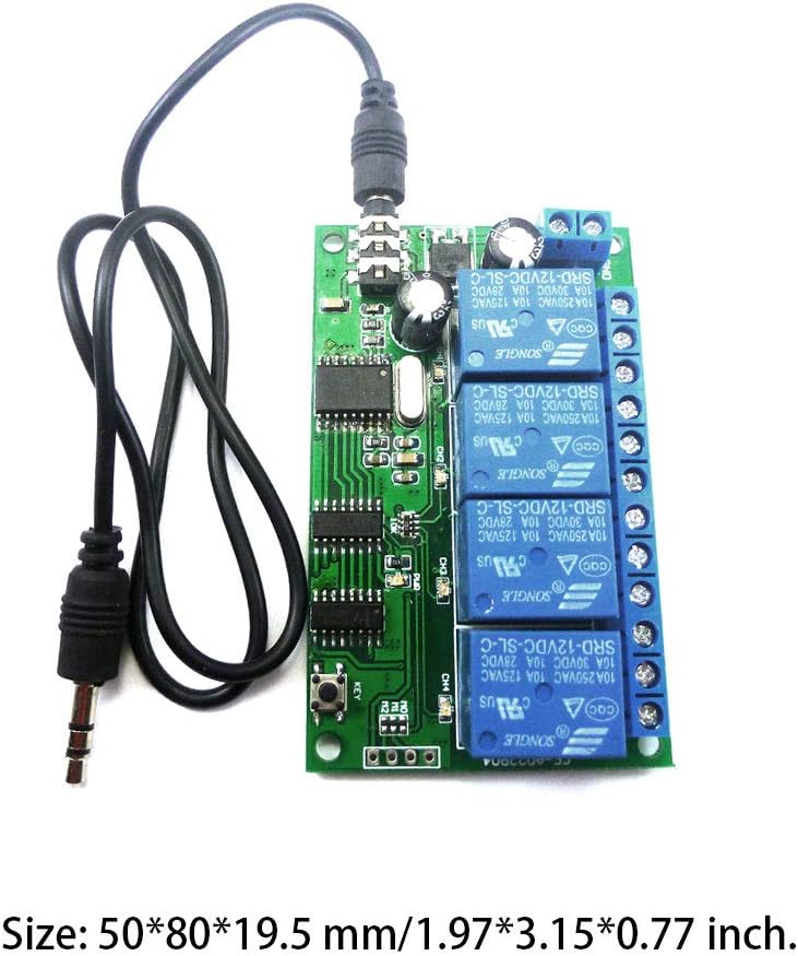 Relay Module Relay Board Switch 4 Channel DTMF Audio Decoding ...