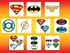 Large DC Comics Logo Temporary Tattoos for Party Favors/Party Activity ...