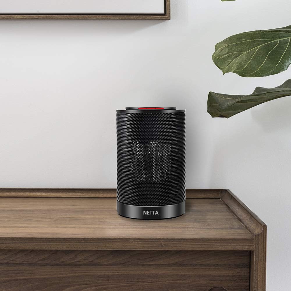 NETTA 1200W Electric Ceramic Heater, Portable Blower Heater With 3 ...