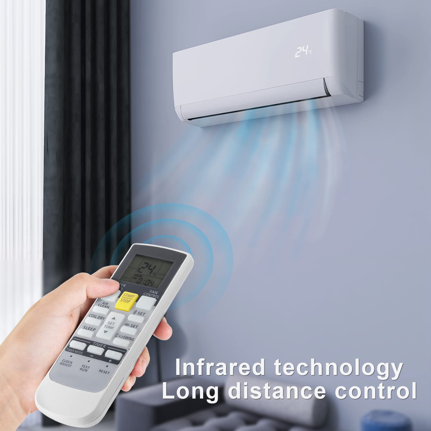 Mua Replacement for Fujitsu Air Conditioner Remote, Remote Control Fit ...