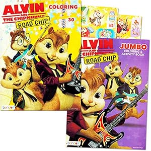 Amazon.com: Alvin and the Chipmunks Coloring and Activity Book Set with ...