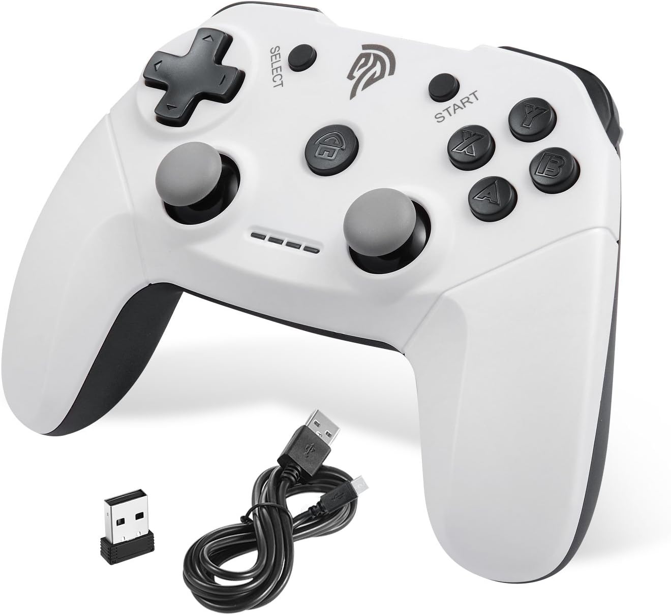 Wireless Game Controller, EasySMX EG-C3071W 2.4G Wireless Game Controller, Dual Shock, TURBO for ...