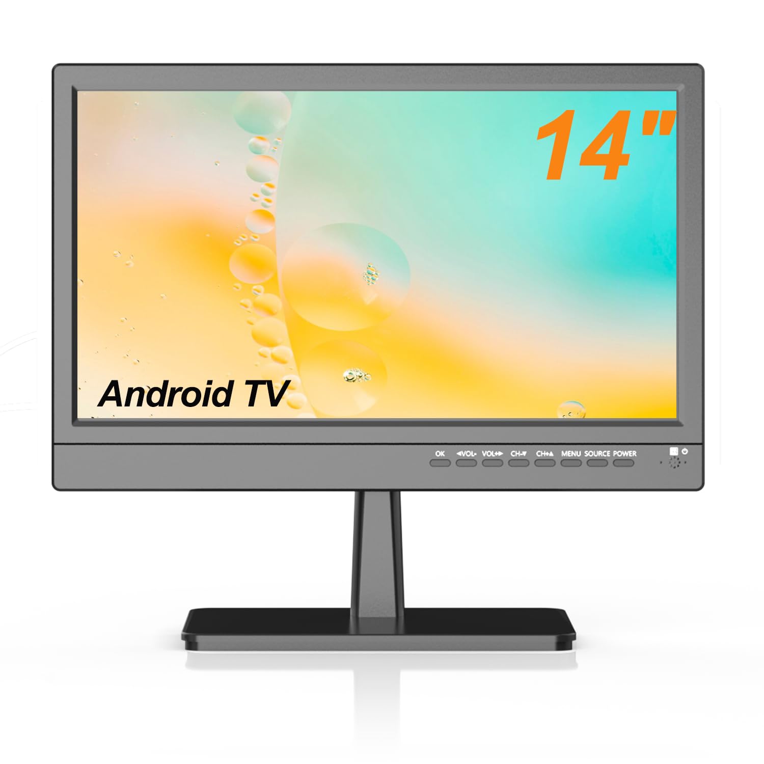 Feihe 14 inch Small Smart TV Built-in APP, HD Flat Screen Smart TV for ...