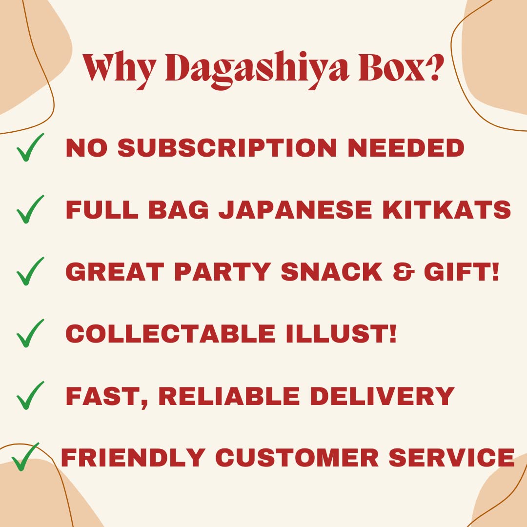 DagashiyaBox Japanese Treats Snacks Assortment Box With 70~80 Bars Pcs ...