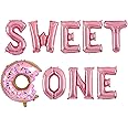 Amazon.com: Winwinstoree Sweet One Balloon, 1st Birthday Donut Party ...