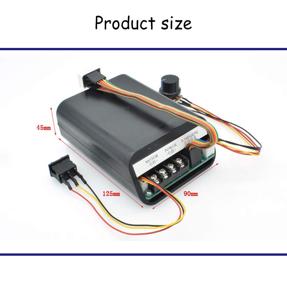 Mua 1Pcs PWM DC Brush Motor Speed Controller DC 10-55V 60A CW CCW Reversible Switch Digital LED ...