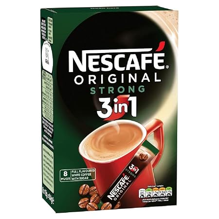 Nescafé Original 3-in-1 Strong Instant Coffee, 8 Sachets: Amazon.co.uk ...