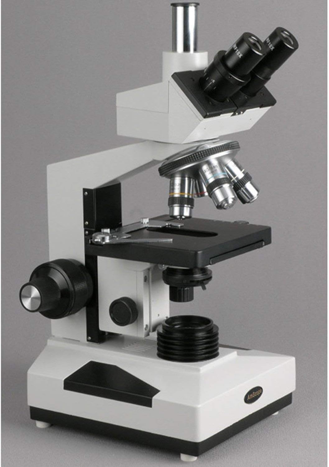 AmScope T400AB Compound Trinocular Microscope 40X-2000X Magnification ...