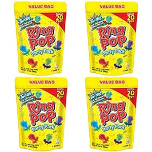Amazon.com : Ring Pop Individually Wrapped Bulk Lollipop- Variety Party ...
