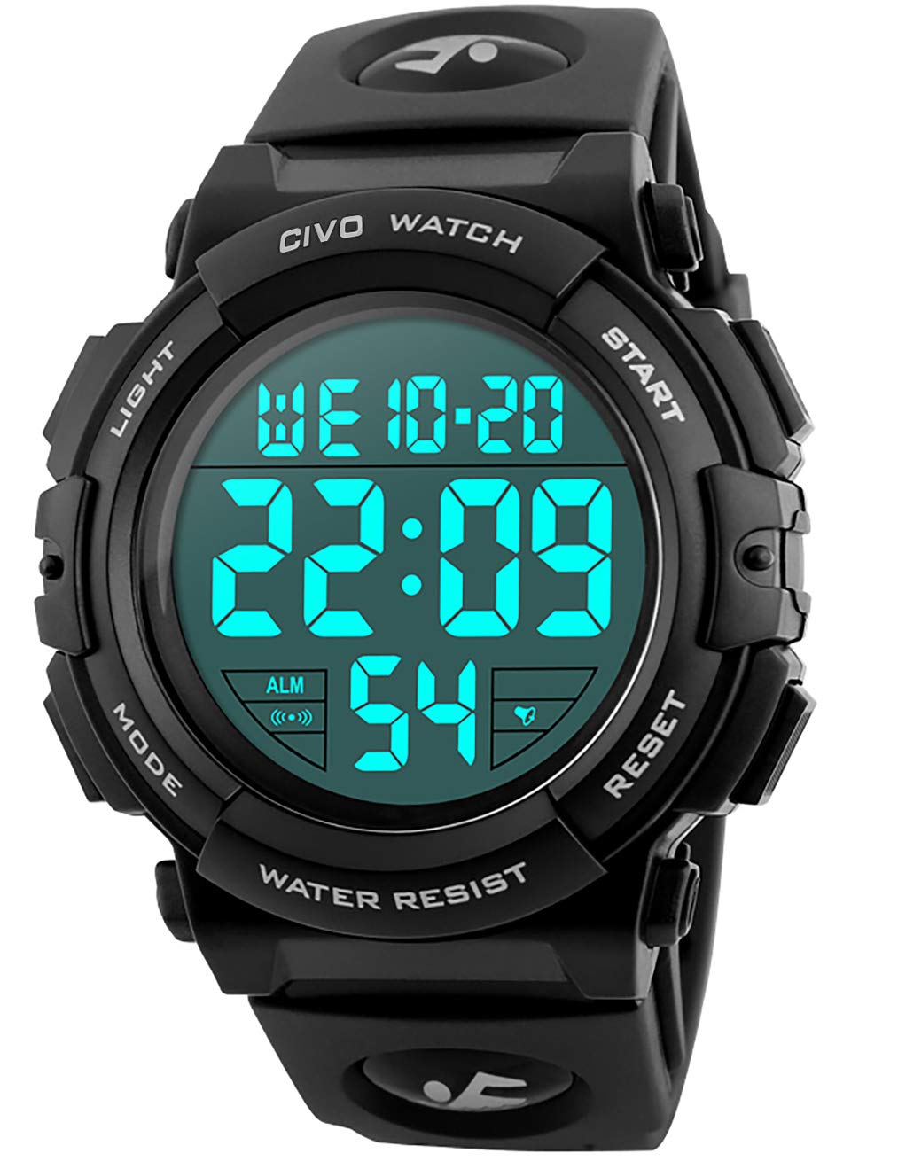 Mens Digital Sports Watches Military Big Numbers 50M Waterproof Large Mens Digital Sports Watches Military Big Numbers 50M Waterproof Large