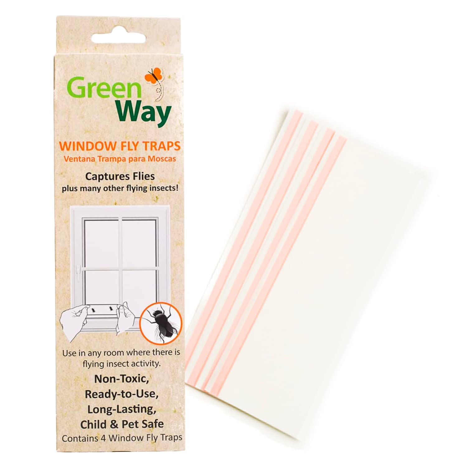 Mua Insects Limited Greenway Window Fly Traps (4 Traps) - Sticky Traps ...