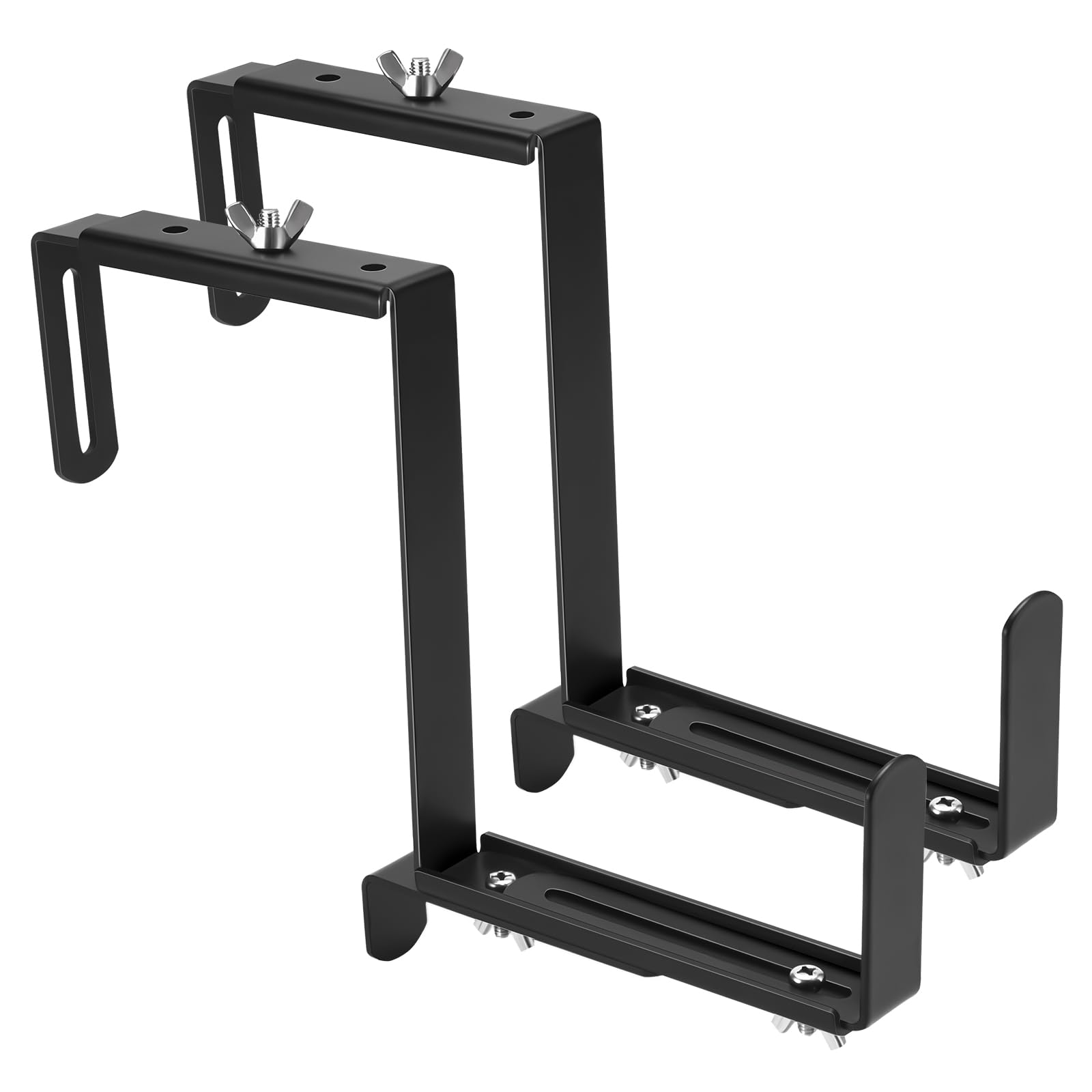 VIVIKEN Planter Box Brackets, Adjustable Window Box Brackets for Deck ...