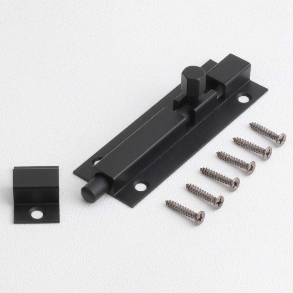 BeiErMei Barrel Bolt Latch Copper Security Slide Bolt 4 inch Solid Cast ...