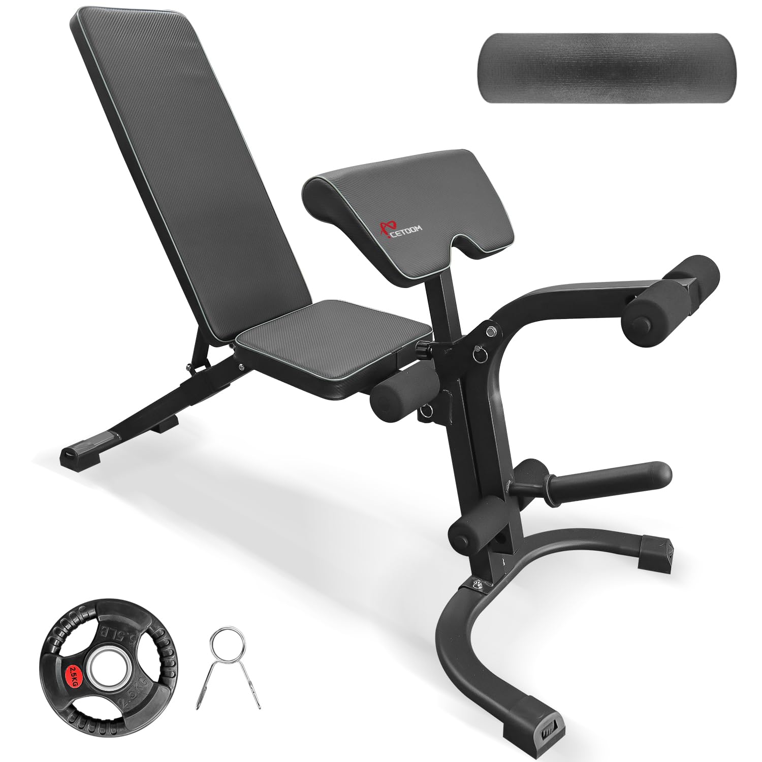 Houbos Multi-Functional Adjustable Weight Bench for Full Body Workout ...