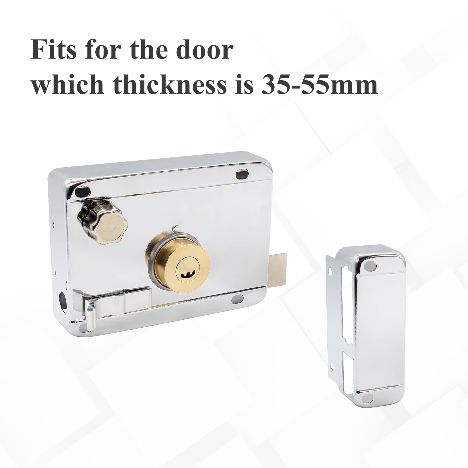 Mua Home Safety Vertical Keyway Cylinder Deadbolt Rim Lock Set Exterior ...