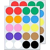 Amazon.com : 200 Pieces, 2 inch - Large Colored Moving Stickers, Round ...