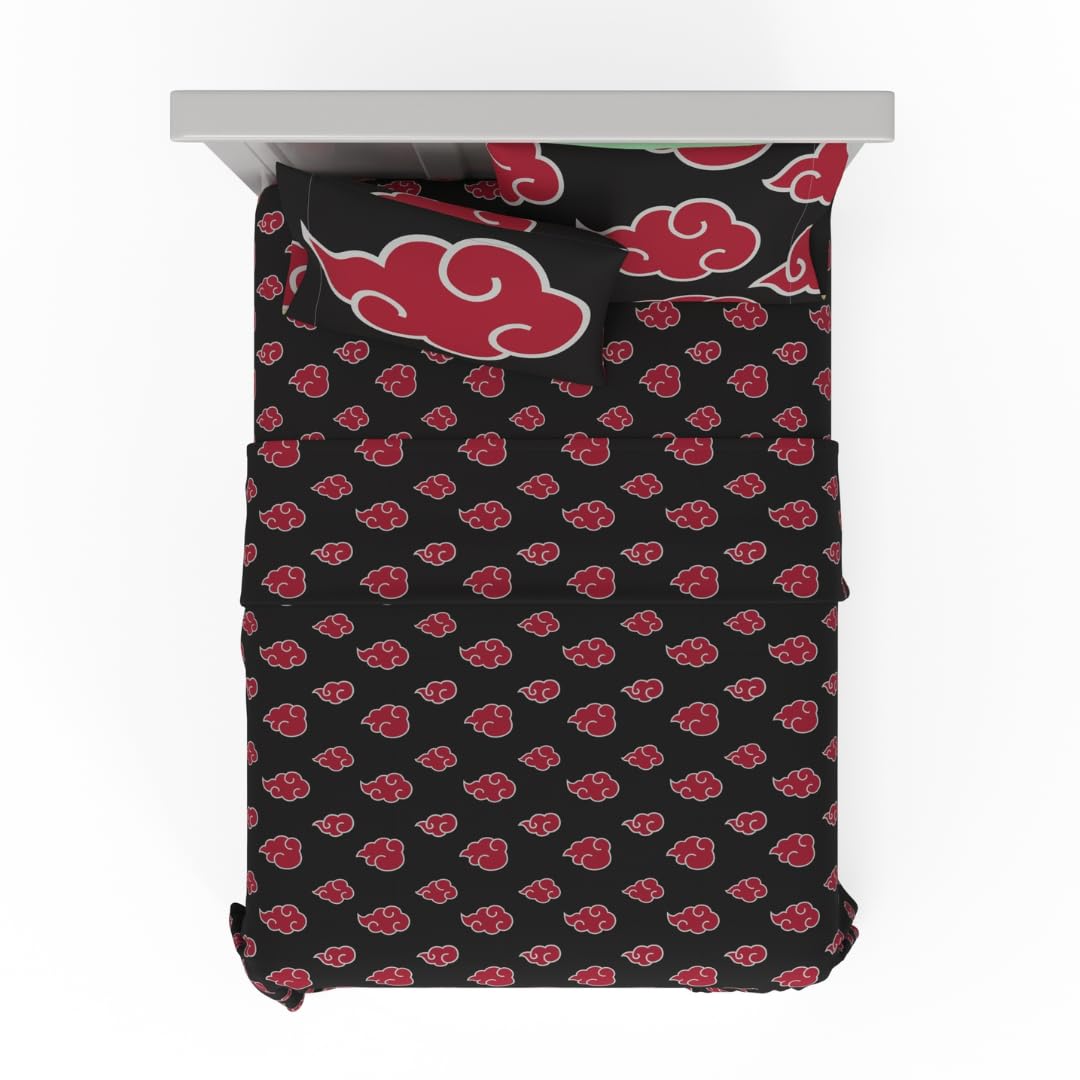 Franco Collectibles Naruto Akatsuki Anime Bedding Super Soft Cozy ...