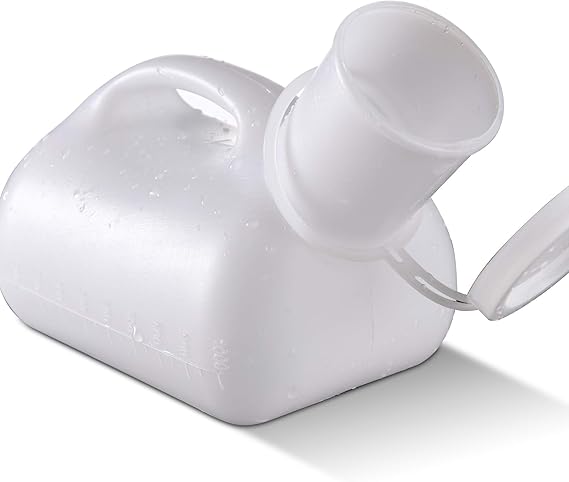 Amazon.com: Spill Proof Urinals for Men, Screw Cap Plastic Male Urinal ...