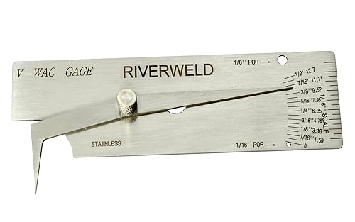 RIVERWELD V-WAC Single Weld Gauge Pit Depth Weld Gage Welding ...