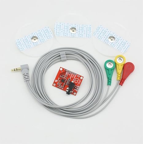 REES52 Ecg module AD8232 ecg measurement pulse heart ecg monitoring ...