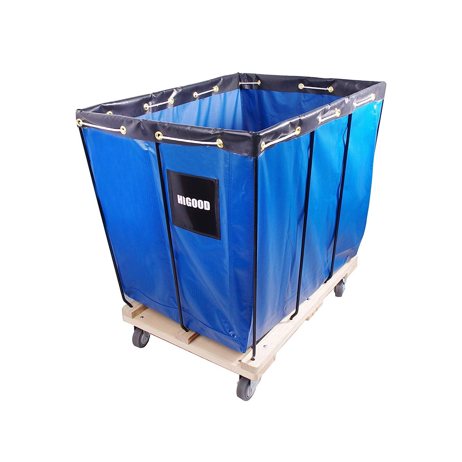 HIGOOD Basket Trucks,Service Carts Blue 24 Bushel Knock Down Truck ...