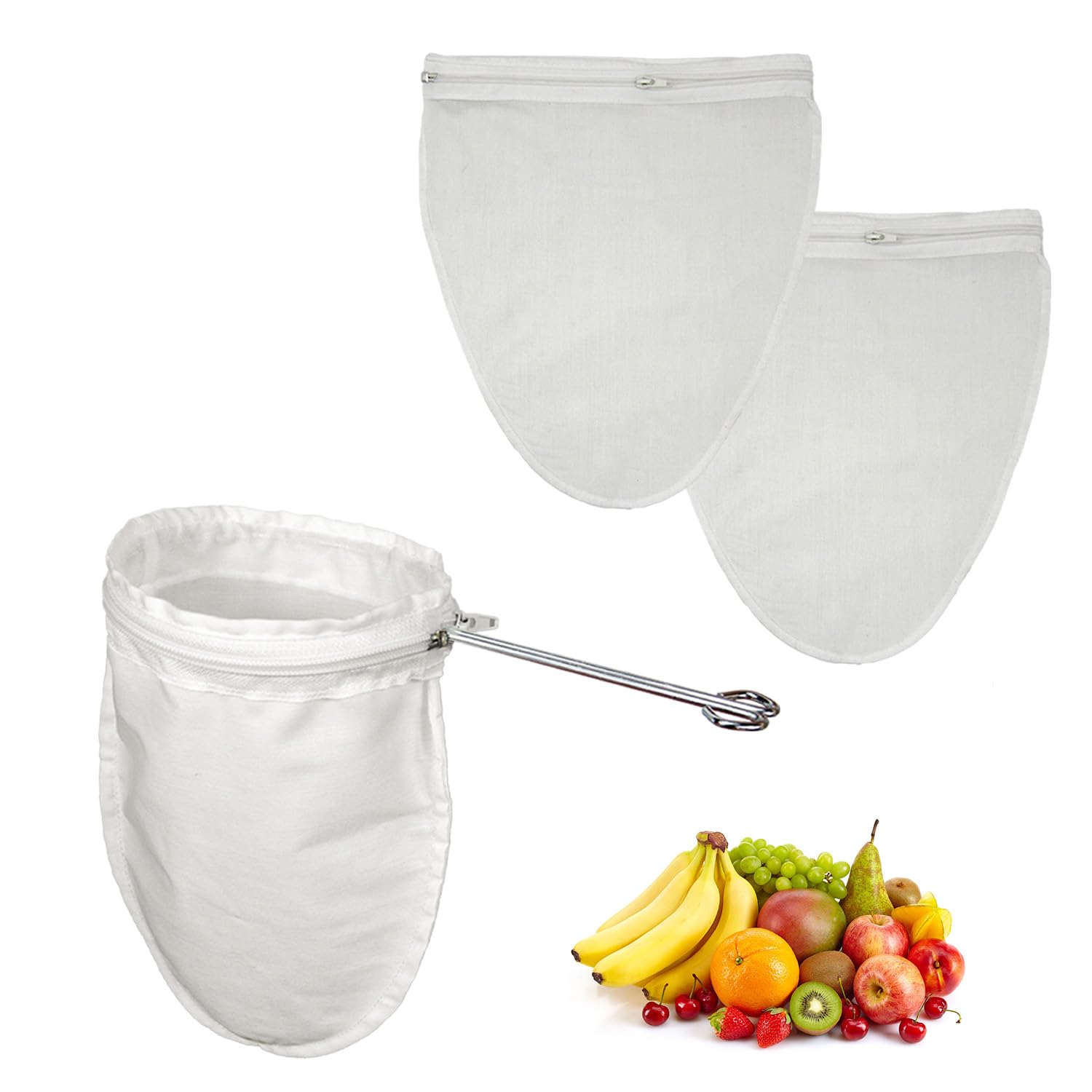 Ultra Fine Mesh Strainer with Stainless Steel Handle, Reusable Food ...