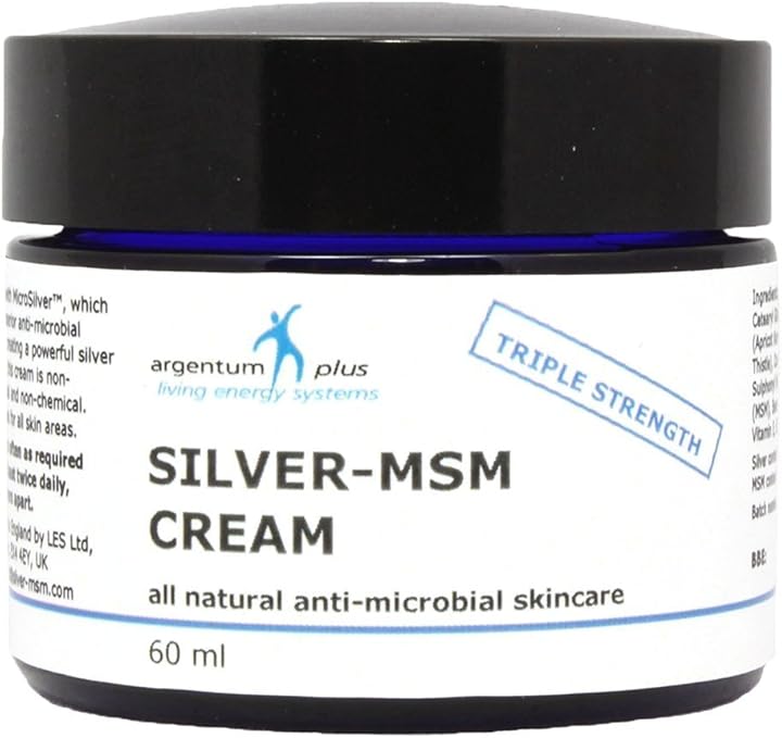 Crema Silver-MSM de 60 ml, Triple Strength: Amazon.es: Salud y cuidado ...