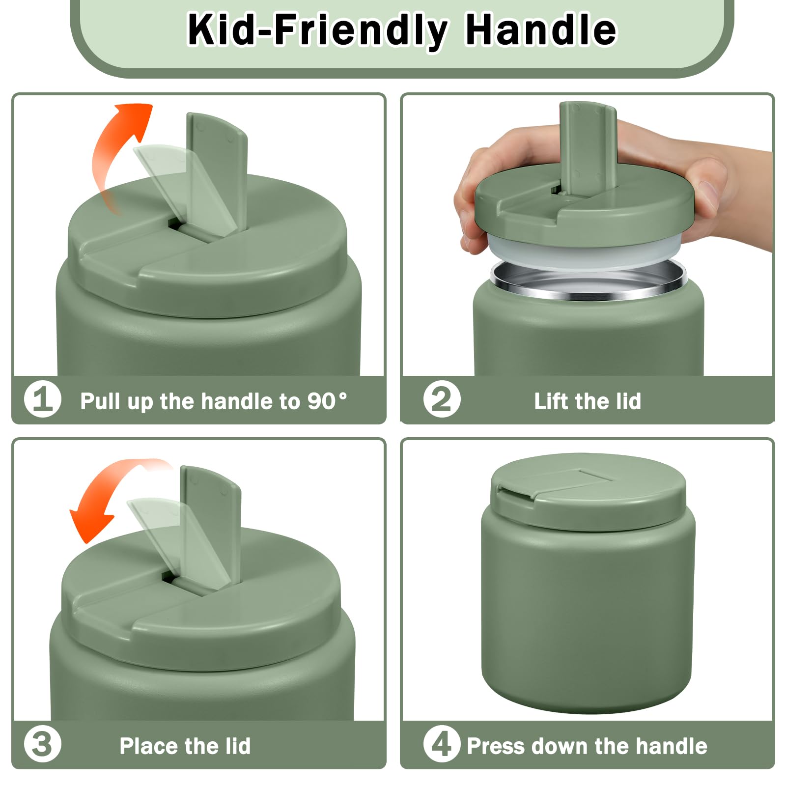 Reeple 2025 26oz Kids Soup Thermo For Hot Food Vacuum Insulated Food Jar With Buckle Lid ...