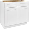 Amazon.com: ONESTOCK 36-Inch Kitchen Base Cabinet with Drawer, White ...