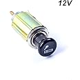 Amazon.com: DC 12V Car Auto Cigarette Lighter Replacement Plug & Socket ...