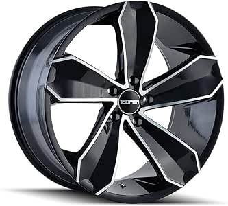 Amazon.com: Touren 3271-8845B35 TR71 Wheel with Machined Finish (18x8 ...