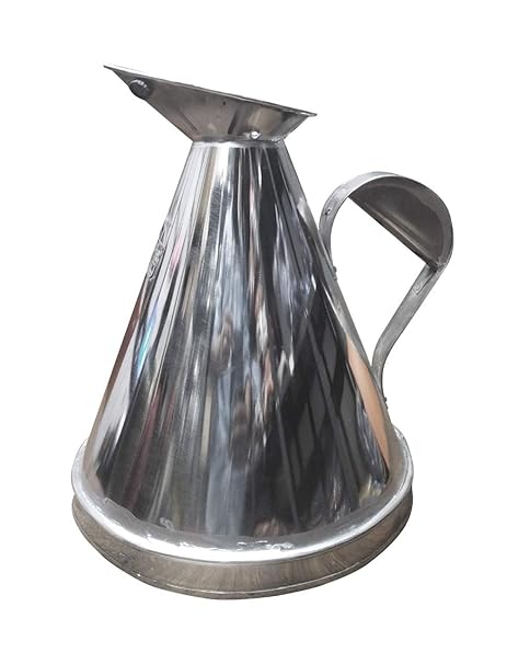 AXL's Conical Measuring Jar for Petrol Pump - 5 Litres - Brass/Steel/GI ...